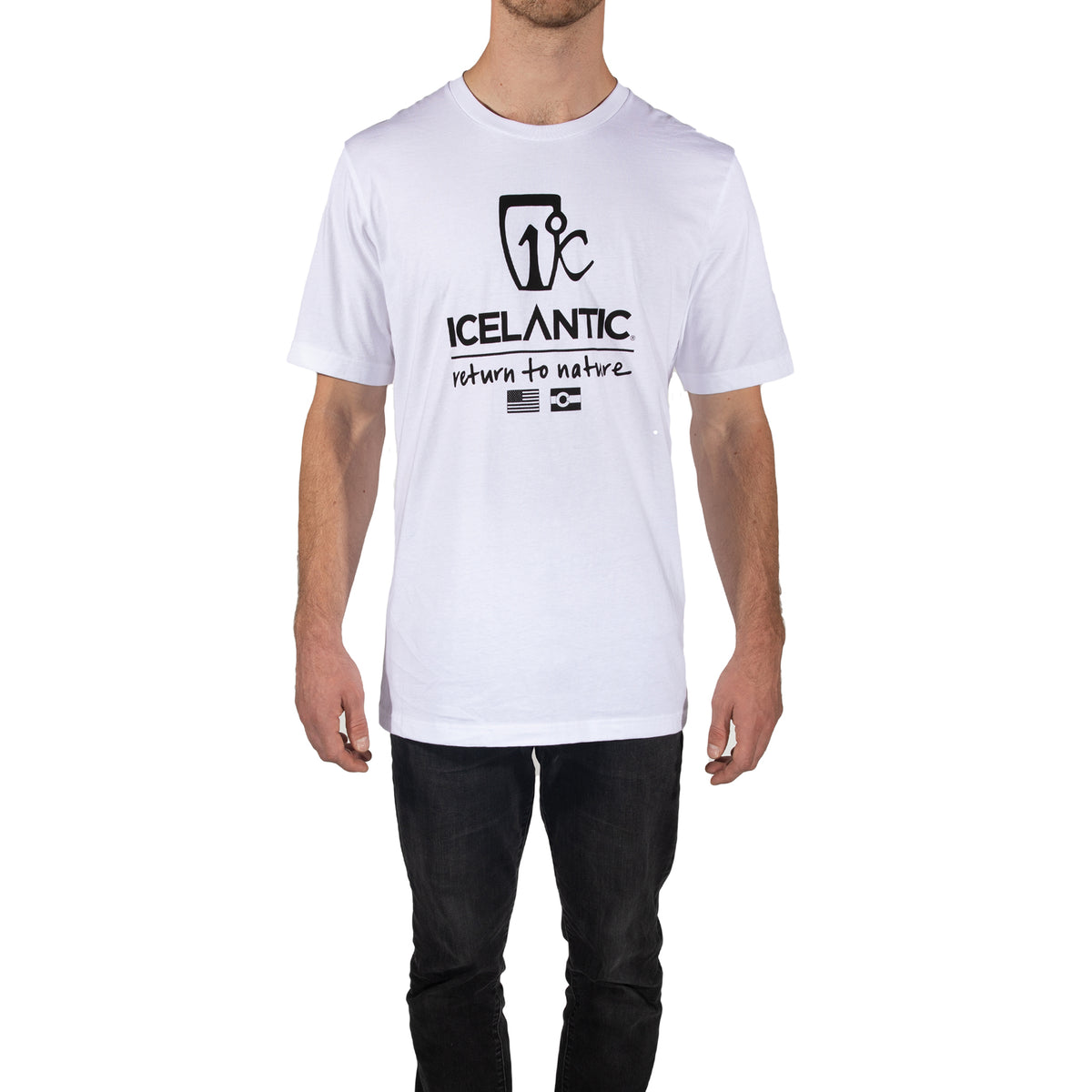 Icelantic Logo Tee - White — Icelantic Skis